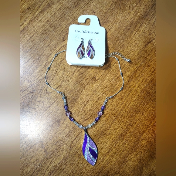 croft & barrow | Jewelry | Croft Barrow Earring Necklace Set Nickel ...